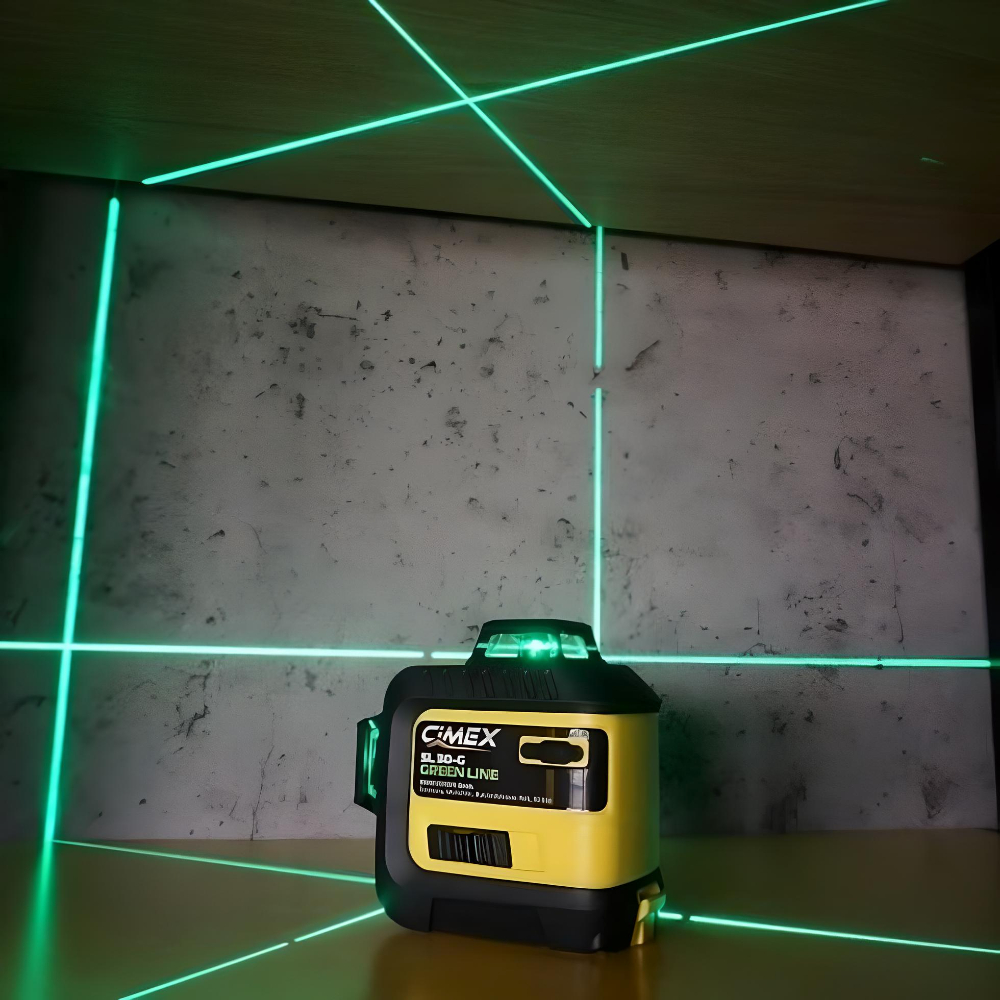 NIVELES LÁSER : Laser level 3x360°, green beam CIMEX S ...